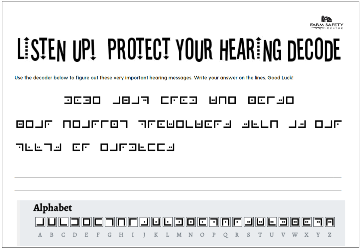 Hearing Safety – Decode Message - Heartland Training & Support Hub